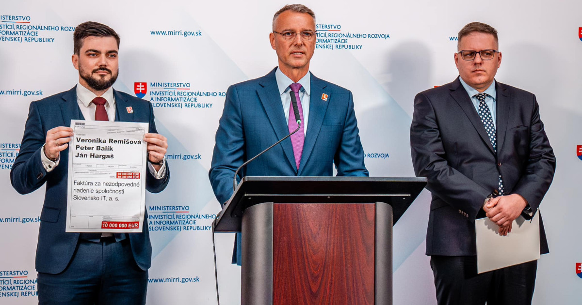 MINISTER RAŠI OZNÁMIL: REMIŠOVEJ Slovensko IT končí | Hlavný Denník